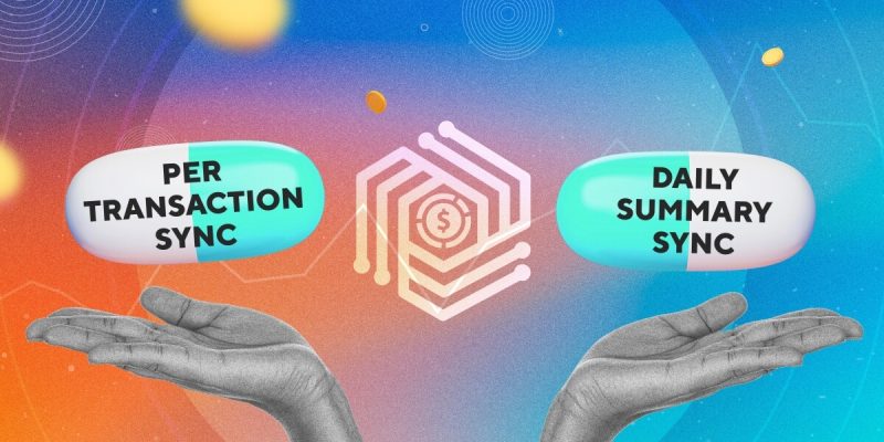 Synder: Daily Summary Sync vs Per Transaction Sync