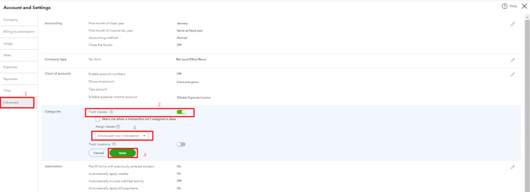 How to Add Classes in QuickBooks and Automatically Apply them to Sales