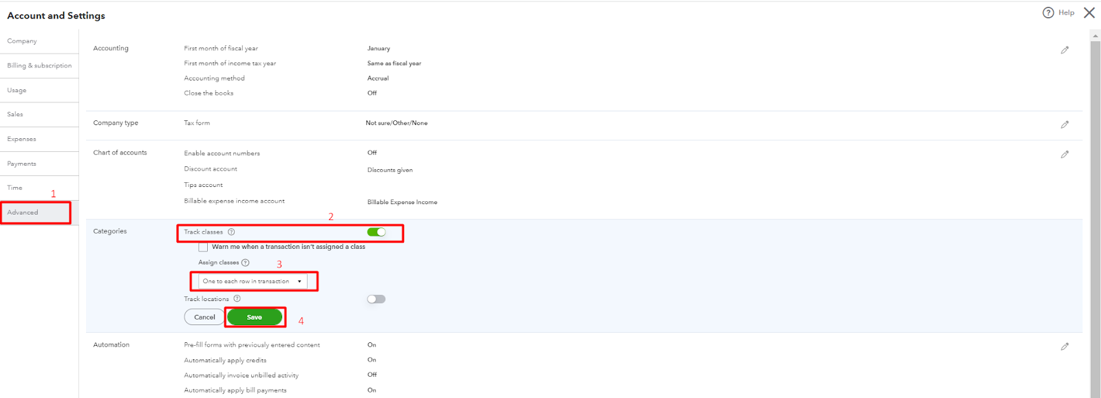 How to Add Classes in QuickBooks and Automatically Apply them to Sales