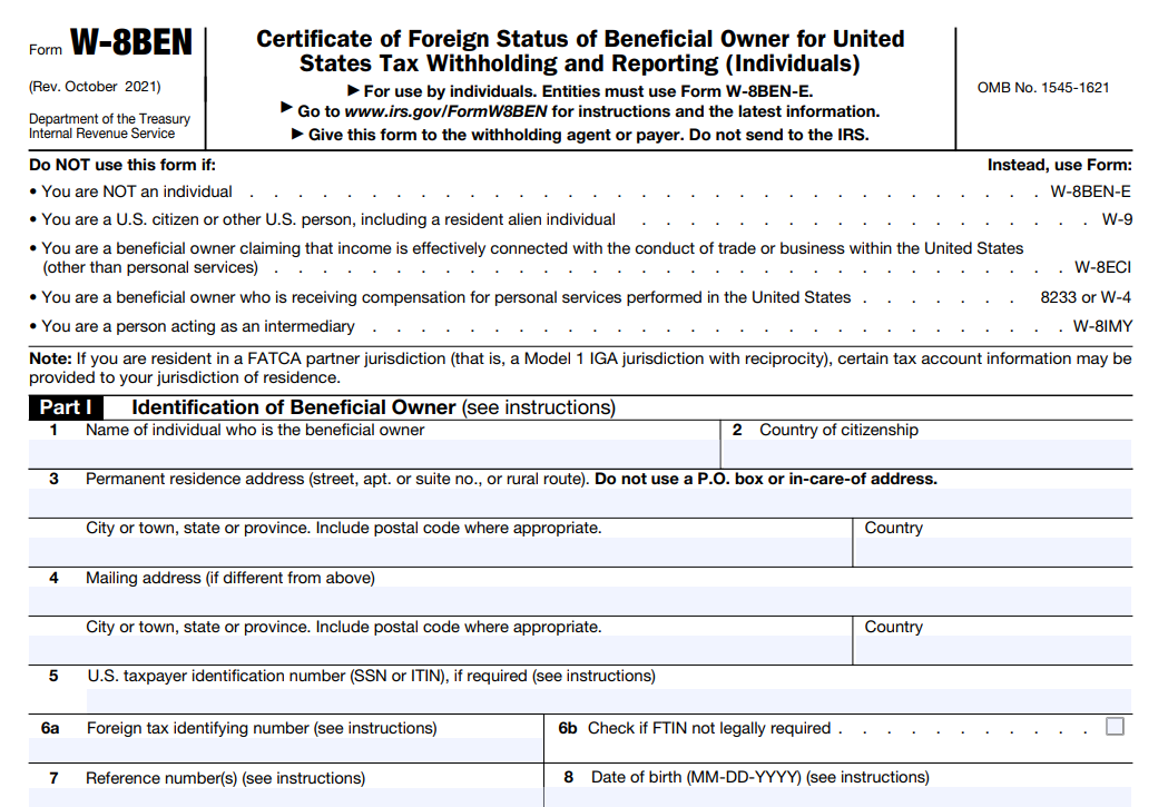 W8BEN Form: What's W8BEN and Why It Matters?