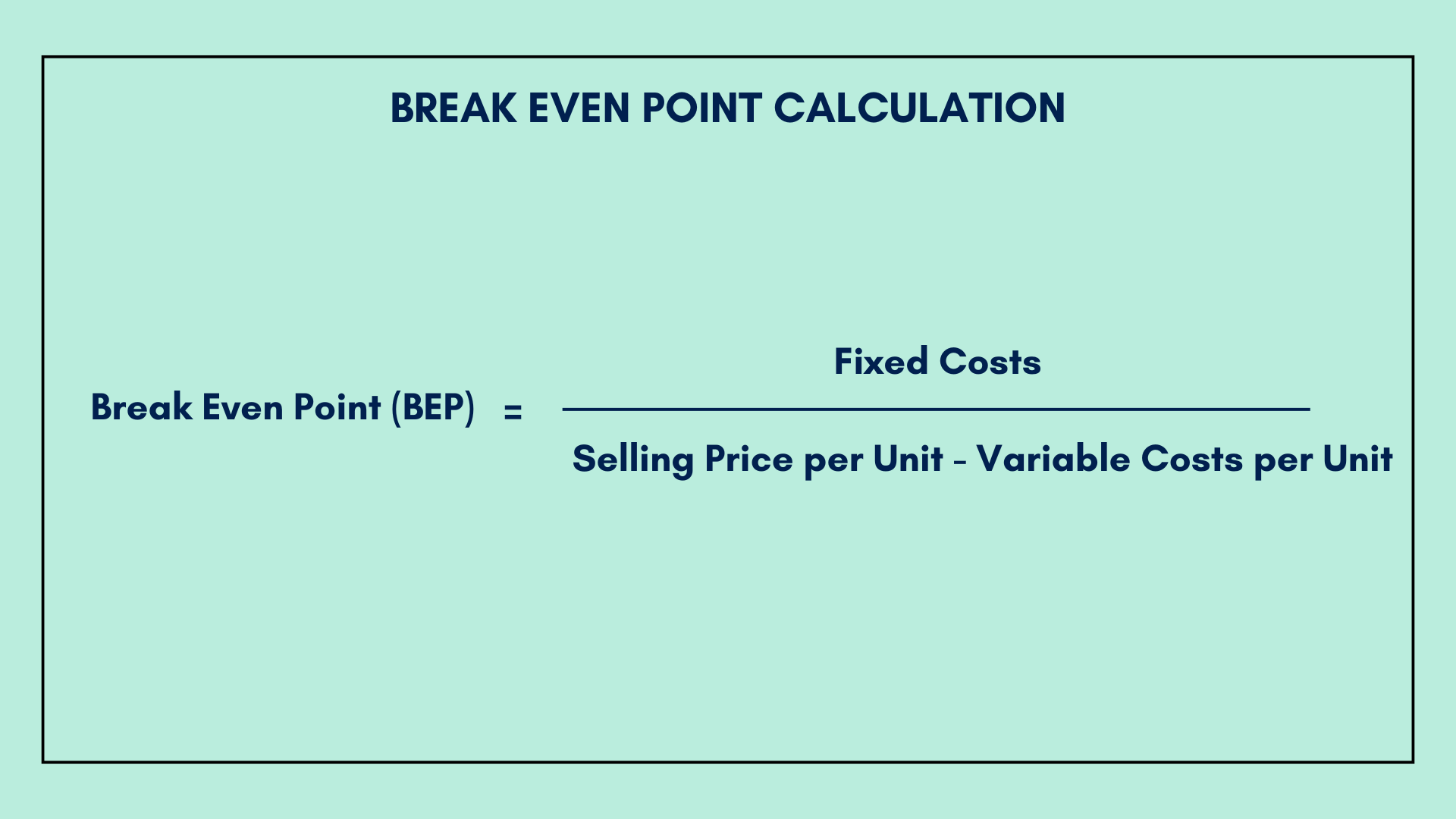 Break Even Point Bep A Look At Breakeven Point And Break Even Analysis