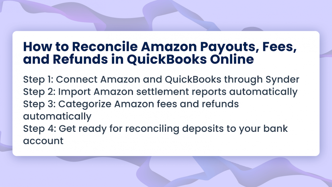 How to Reconcile Amazon Sales in QuickBooks Online