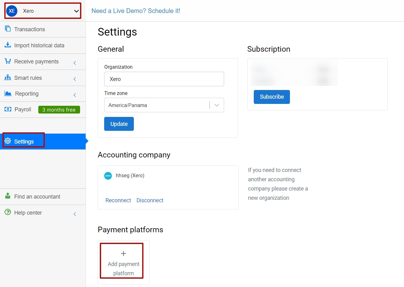 How to connect Pin Payments to Xero | Synder Integrations