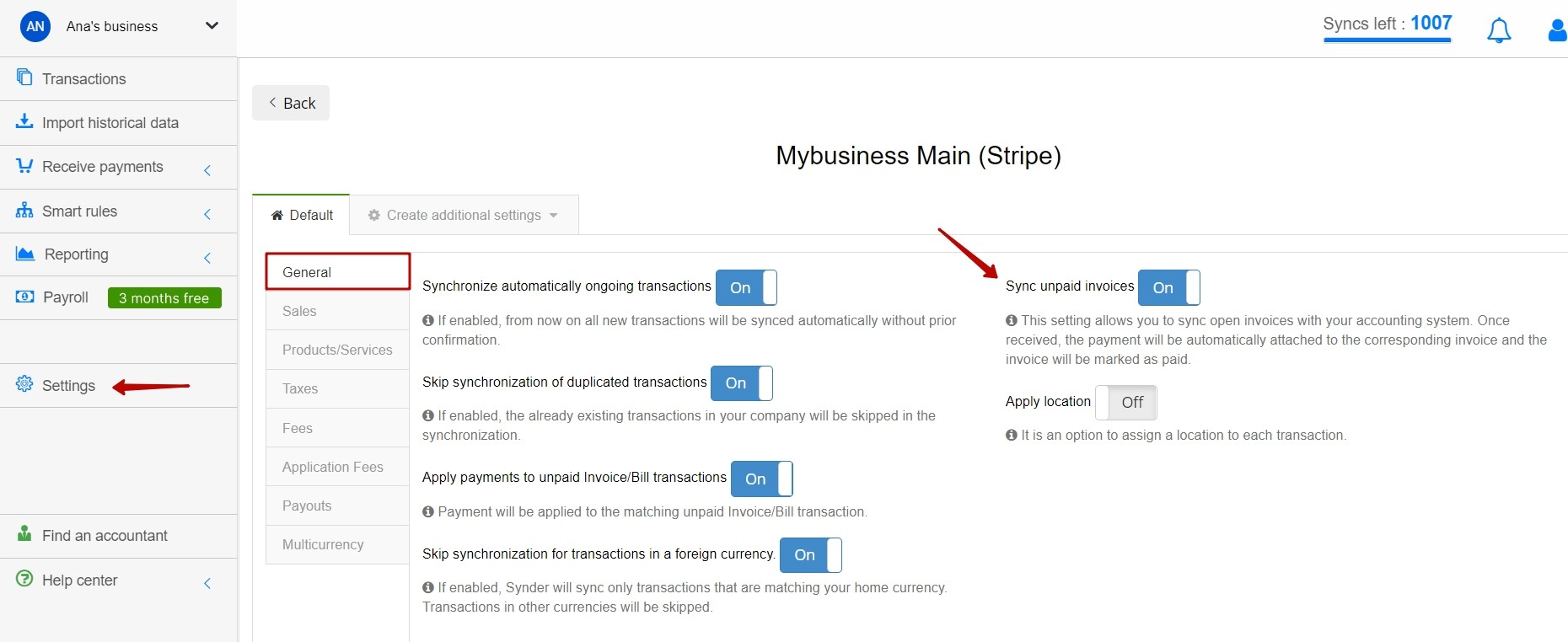 How to sync unpaid invoices from Stripe with Synder - Knowledge Base