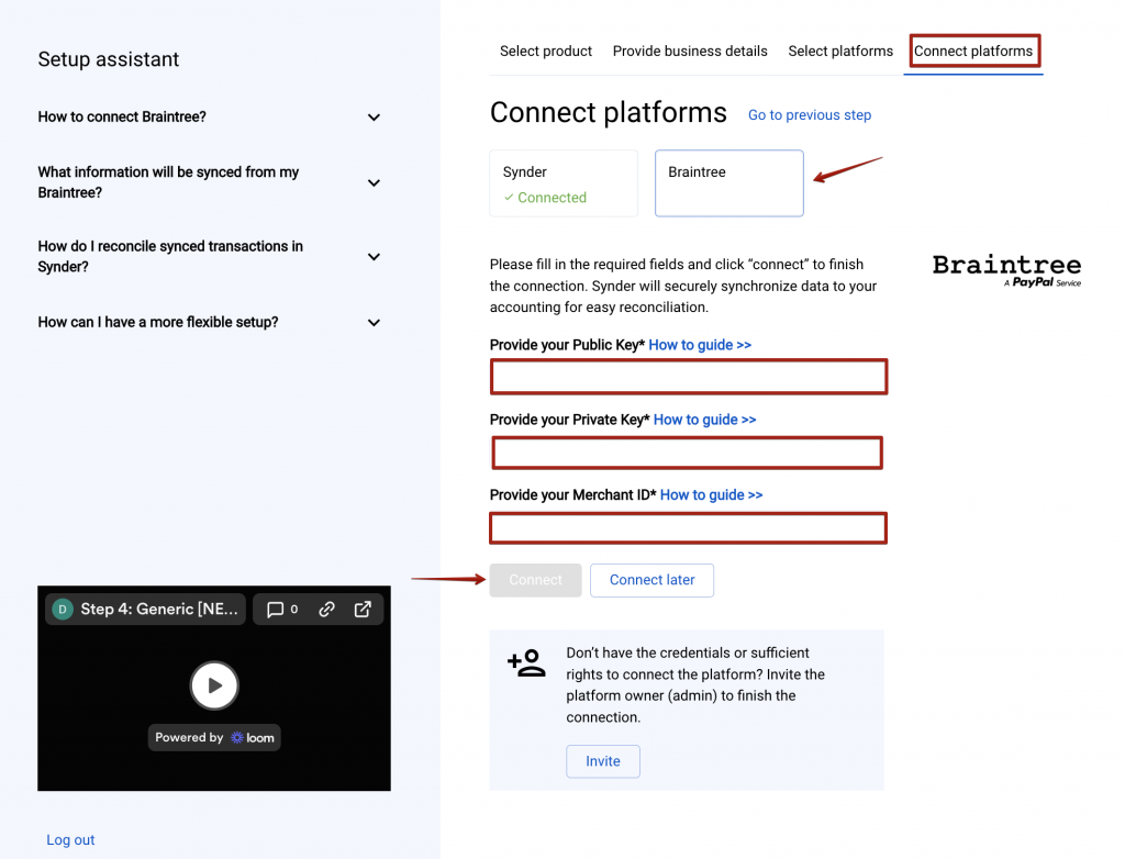 How to connect Braintree to Accounting Software - Synder