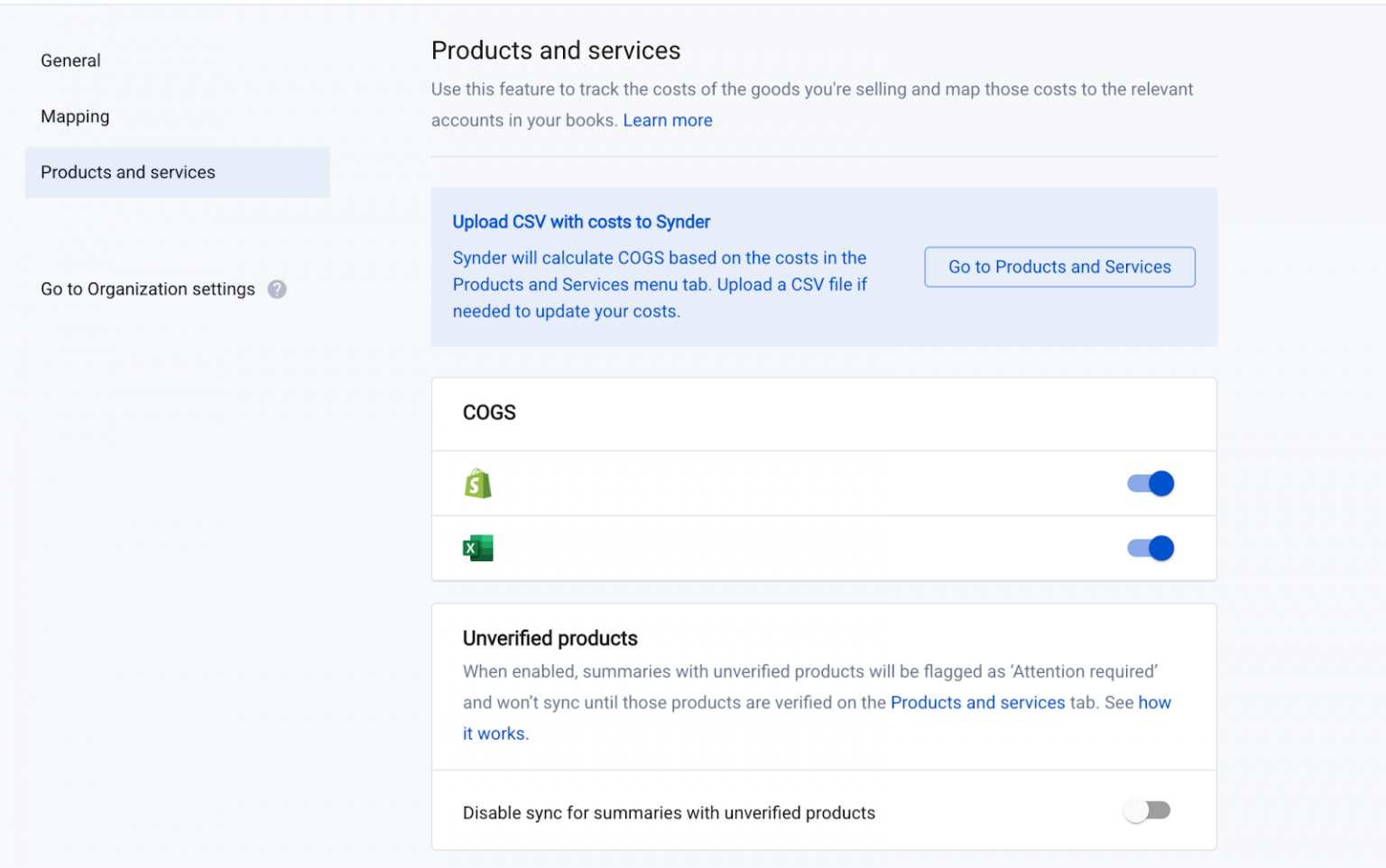 COGS Tracking with Synder Summary Sync - Synder