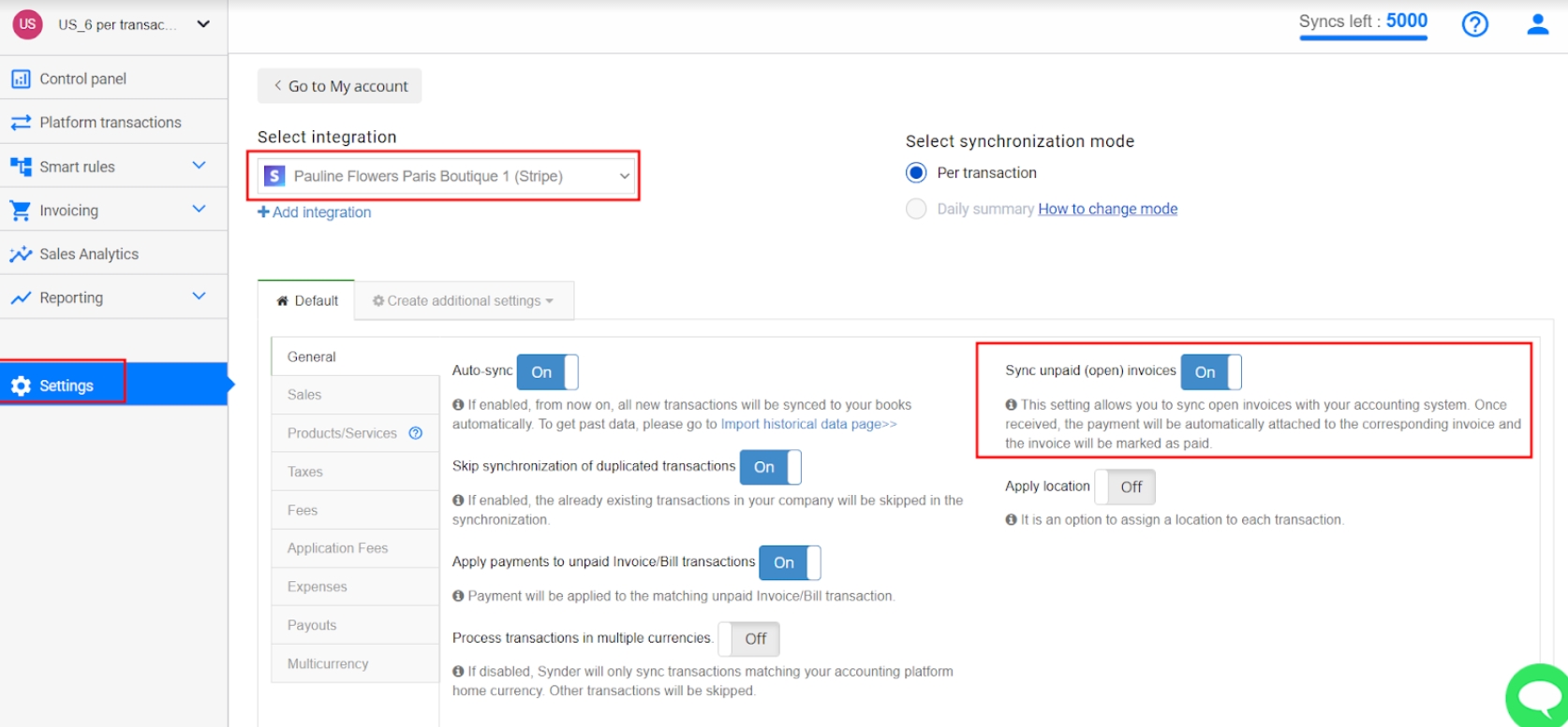 Syncing Stripe Invoice Statuses with Synder - Synder Knowledge Base