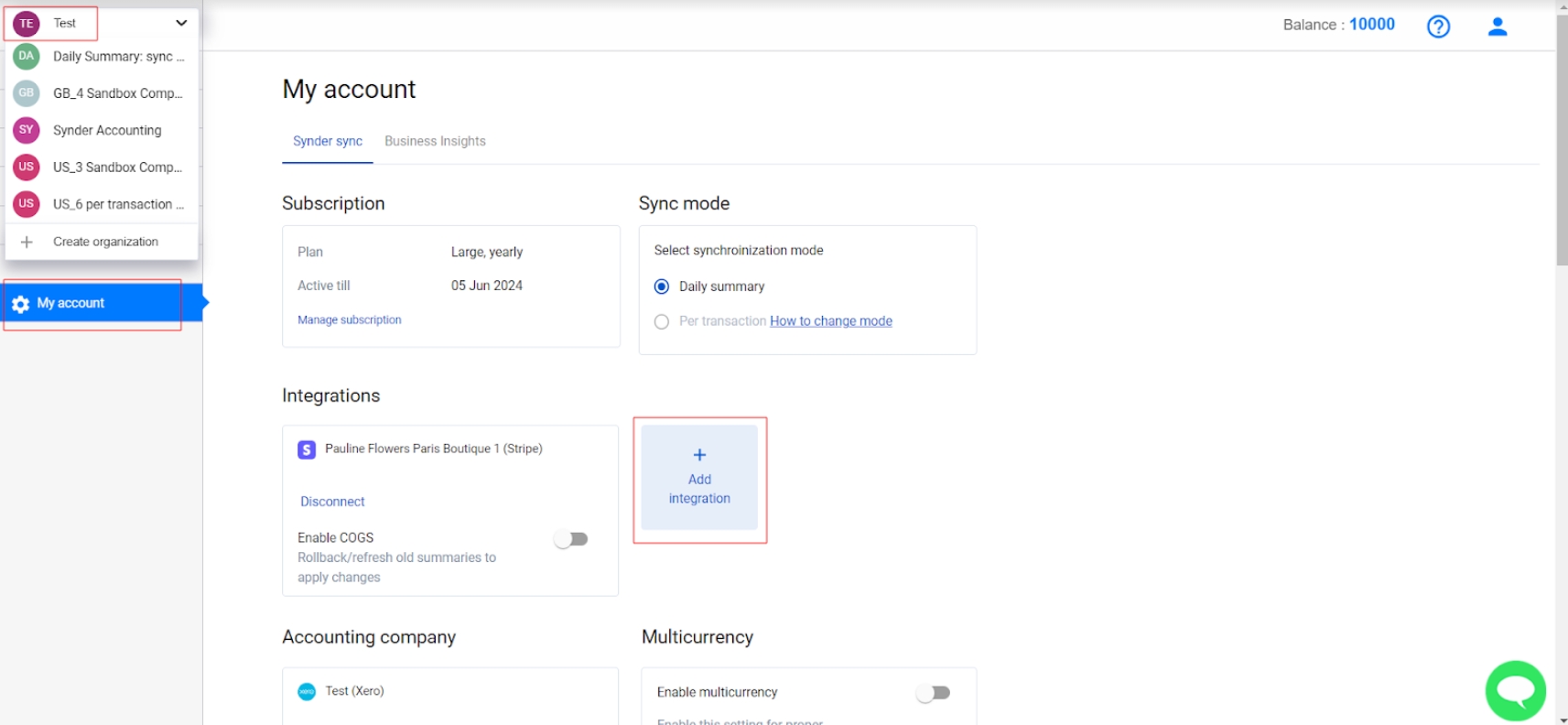 How to Connect and Set Up Xero in Daily Summary Mode