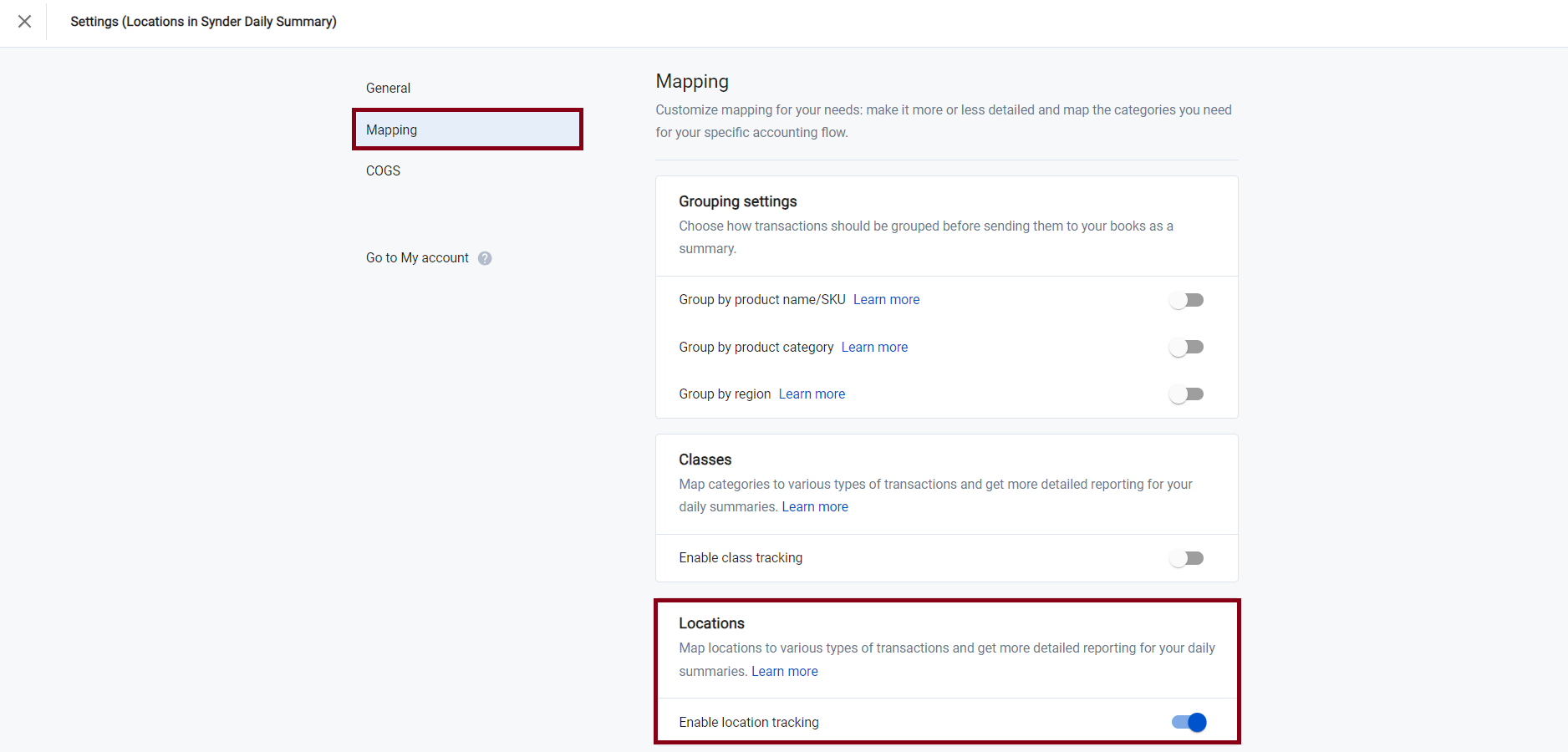 How to Use QuickBooks Locations in Synder Summary Sync