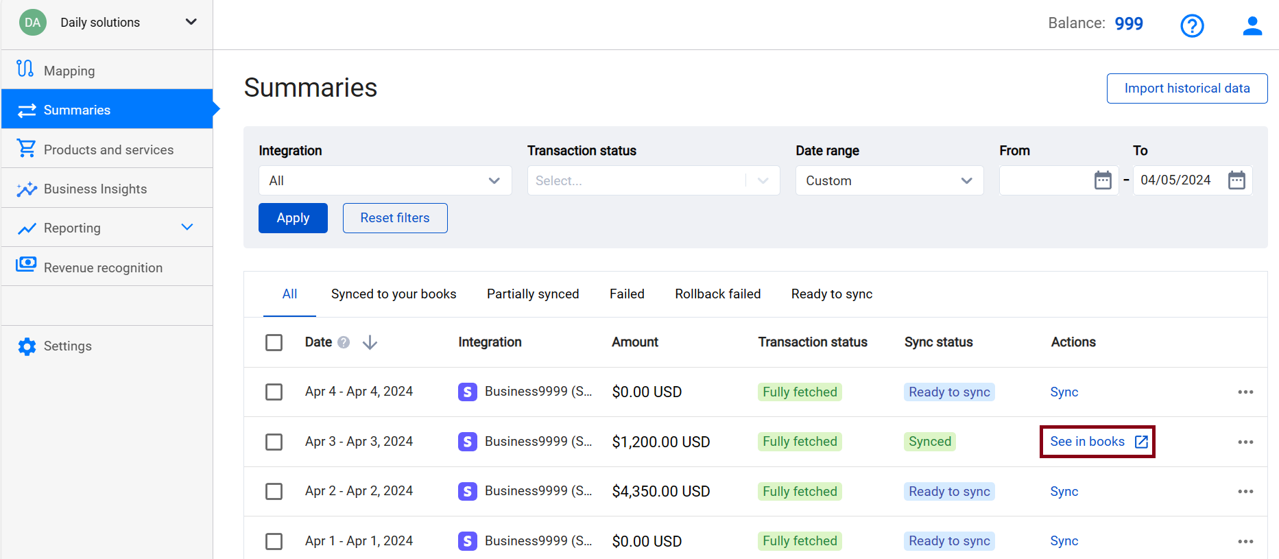 How Summary Sync Works - Synder