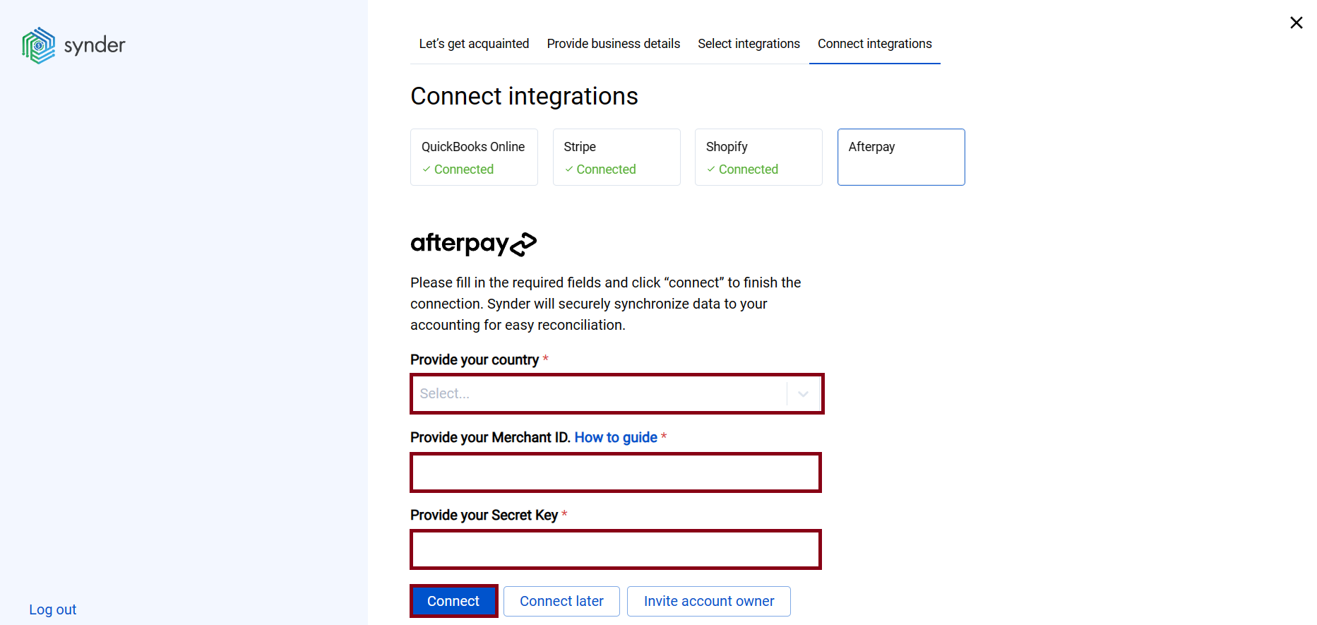 How to Connect Afterpay to Accounting Software - Synder