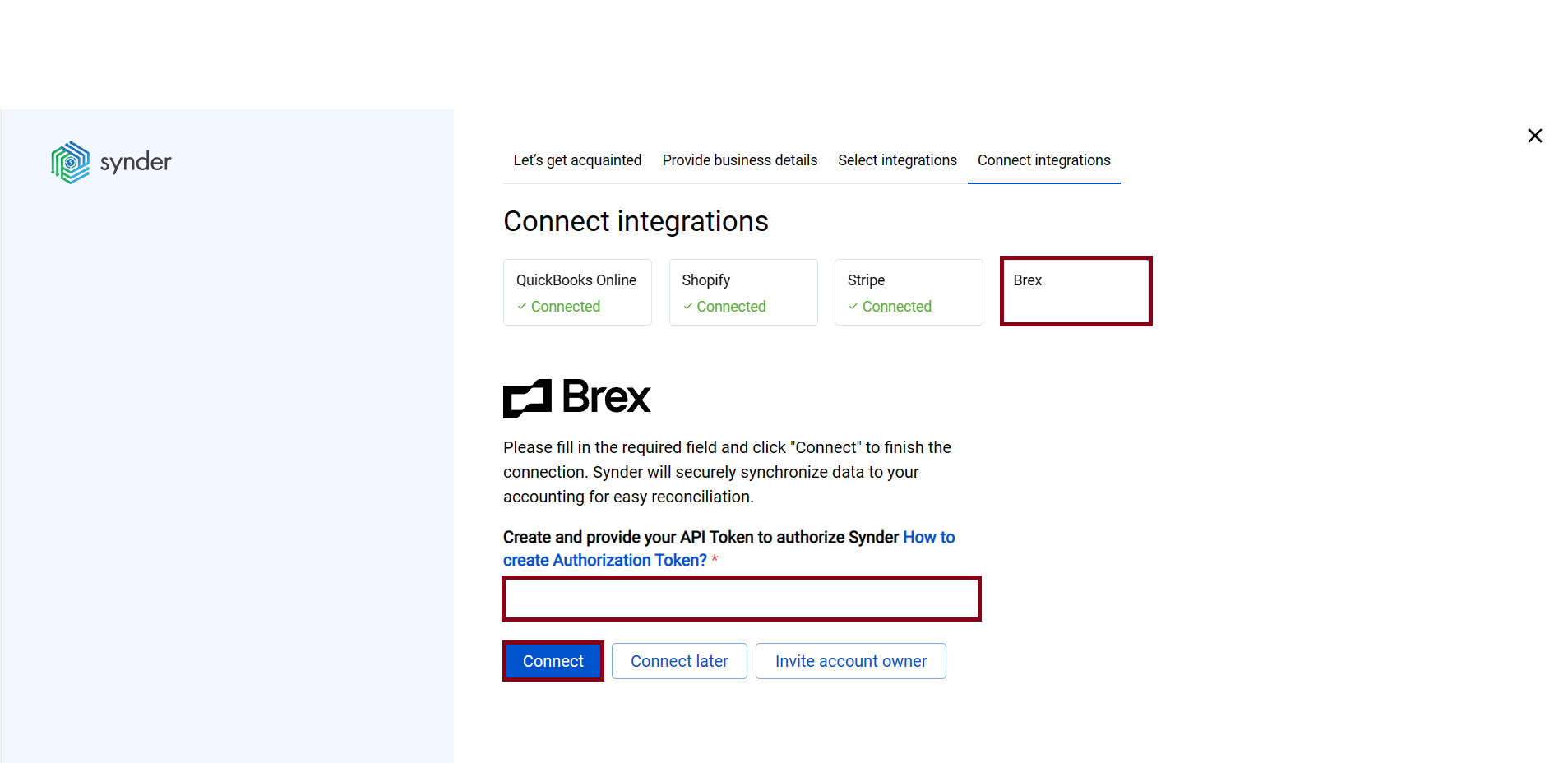How to Connect Brex to Accounting Software - Synder