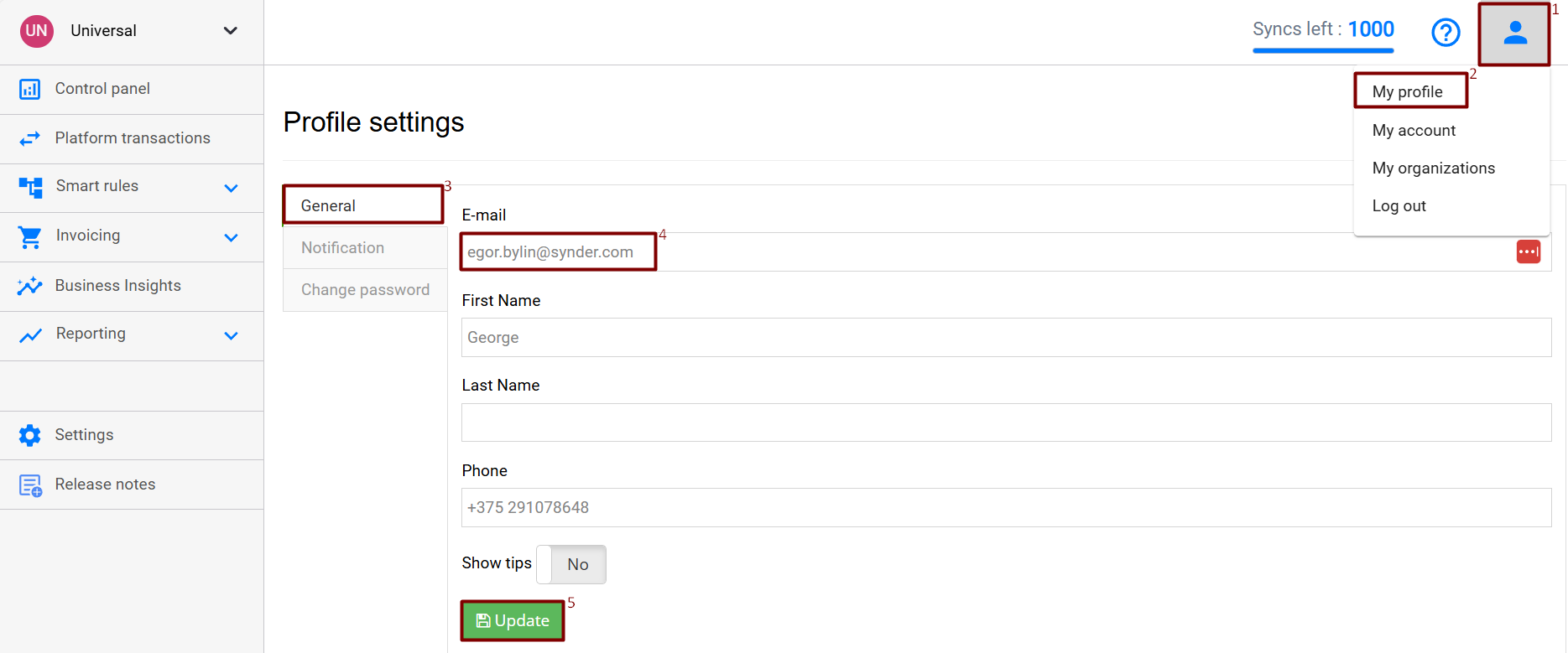 How to Change Email Associated With Your Synder Account How to Change Email Associated With Your Synder Account