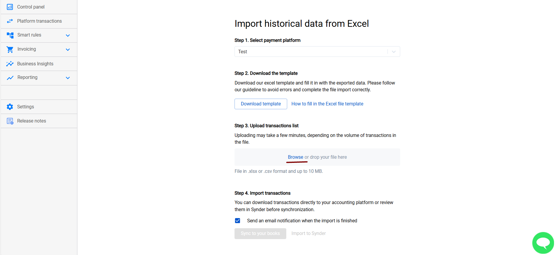 How to Import Data from Excel to QuickBooks and Xero - Synder Guide