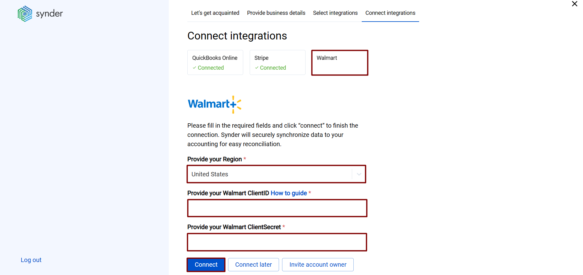 How to Connect Walmart US/Mexico to Accounting Software