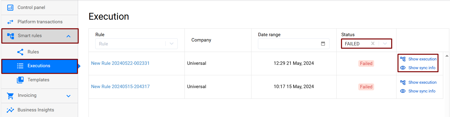 How to Fix a Failed Rule - Synder