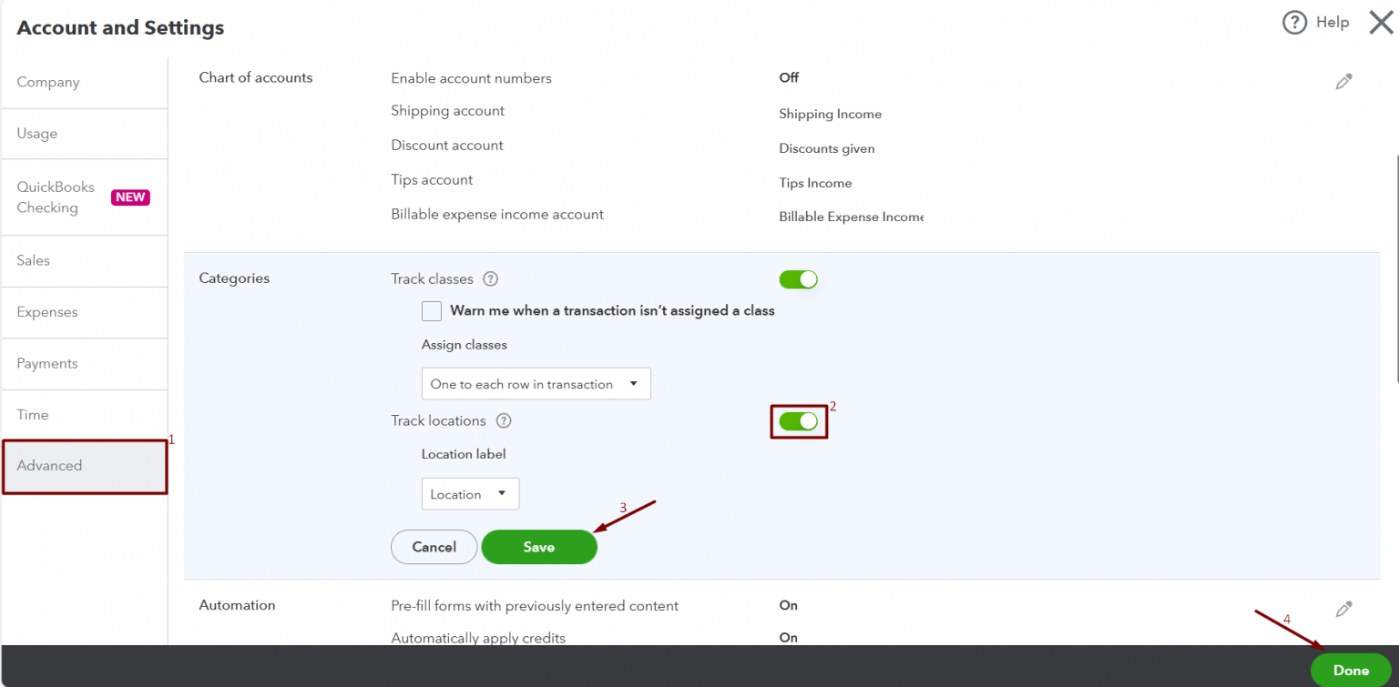 How to enable locations in QuickBooks Online - QuickBooks location guide