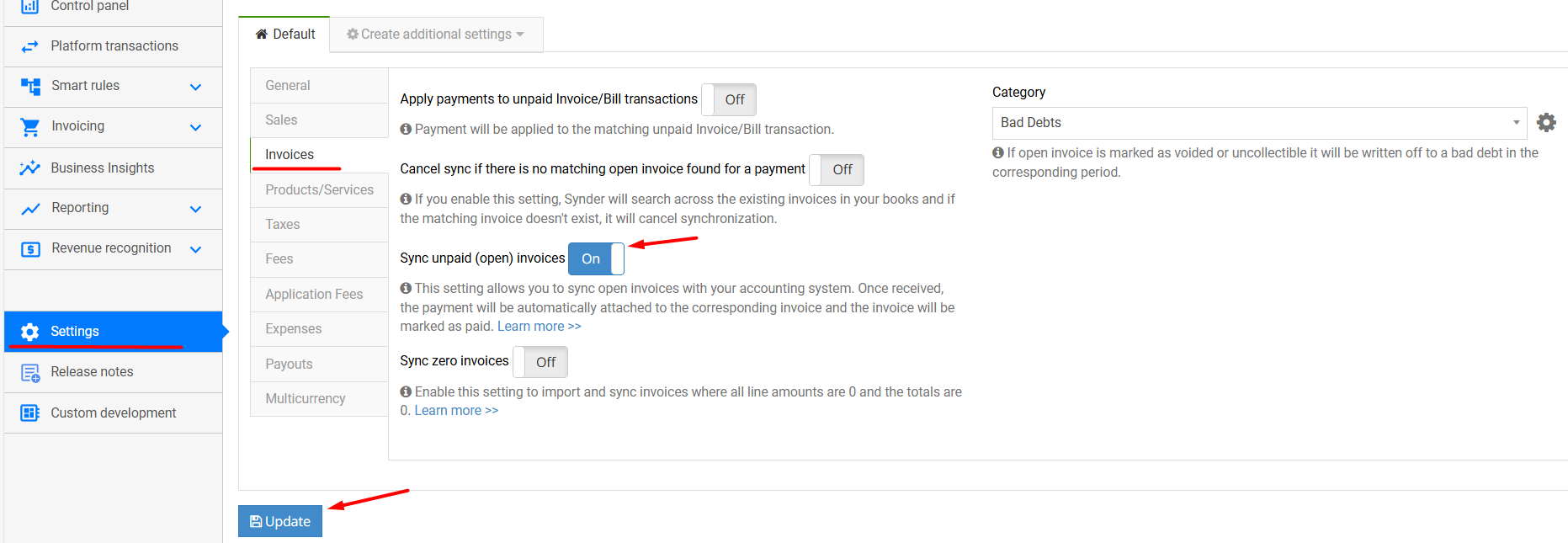 Synder RevRec: Open Invoices Processing - Synder User Guide