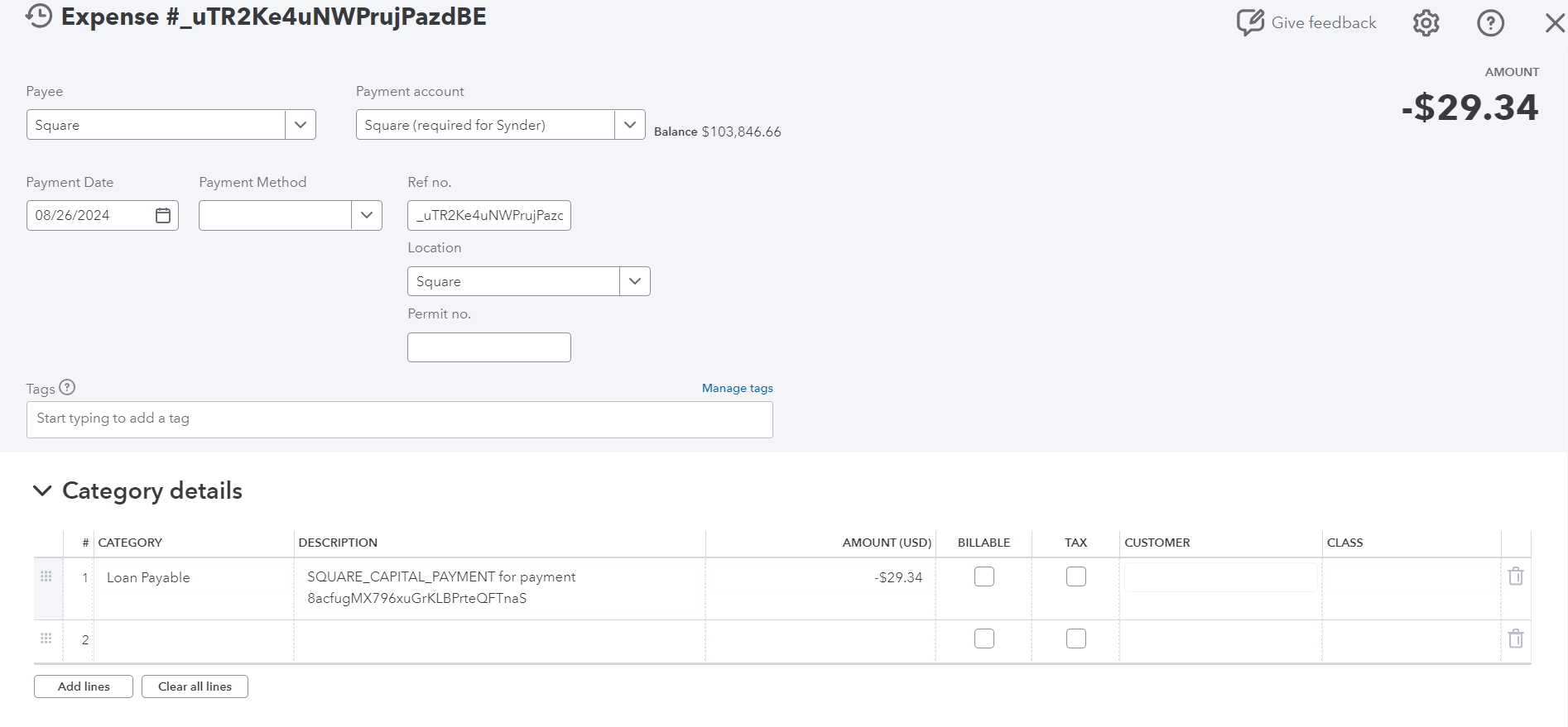 How Square Capital Payments Are Processed in Synder - Synder