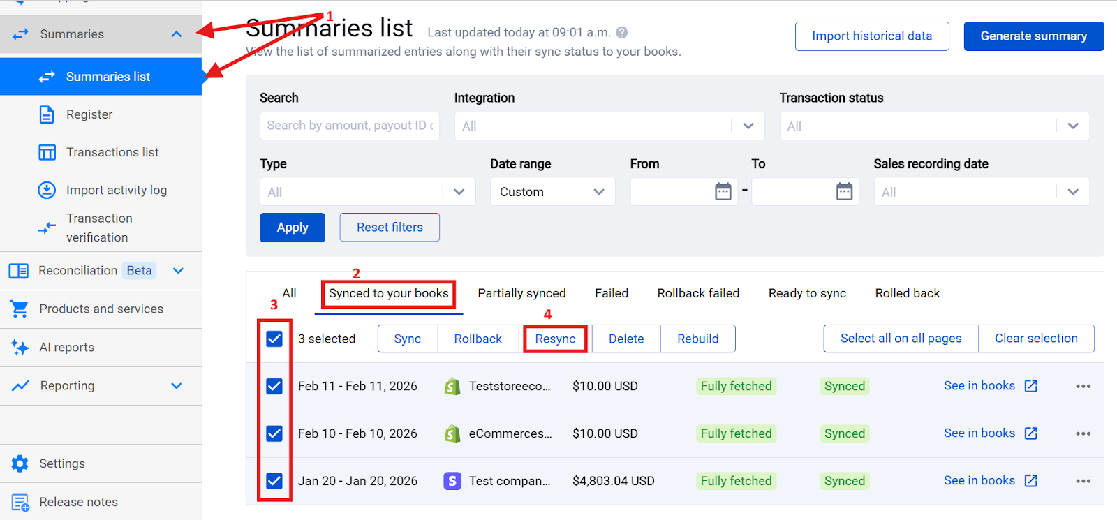 Address ‘Attention Required’ Status of Summaries Due to Product ...